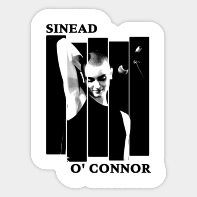 Sinead Oconnor Retro White Sinead Oconnor Sticker Teepublic